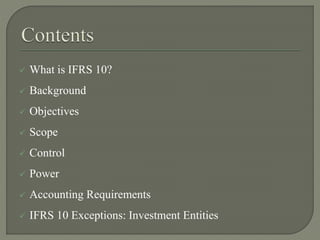 IFRS 10 | PPTX