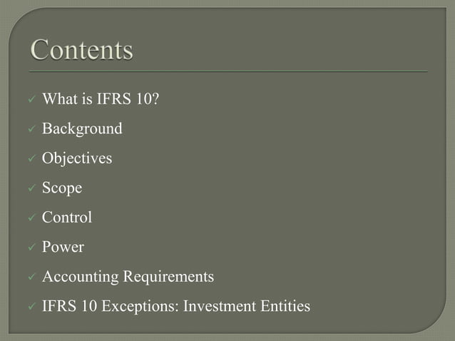 IFRS 10 | PPTX