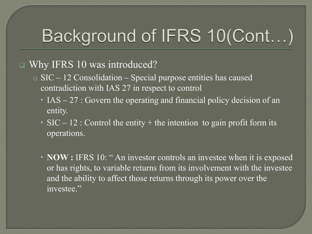 IFRS 10 | PPTX