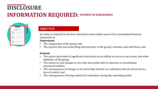 IFRS 12 disclosure of interest in other entities | PPTX