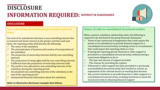 IFRS 12 disclosure of interest in other entities | PPTX