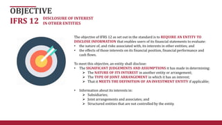 IFRS 12 disclosure of interest in other entities | PPTX