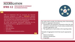 IFRS 12 disclosure of interest in other entities | PPTX