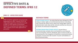 IFRS 12 disclosure of interest in other entities | PPTX