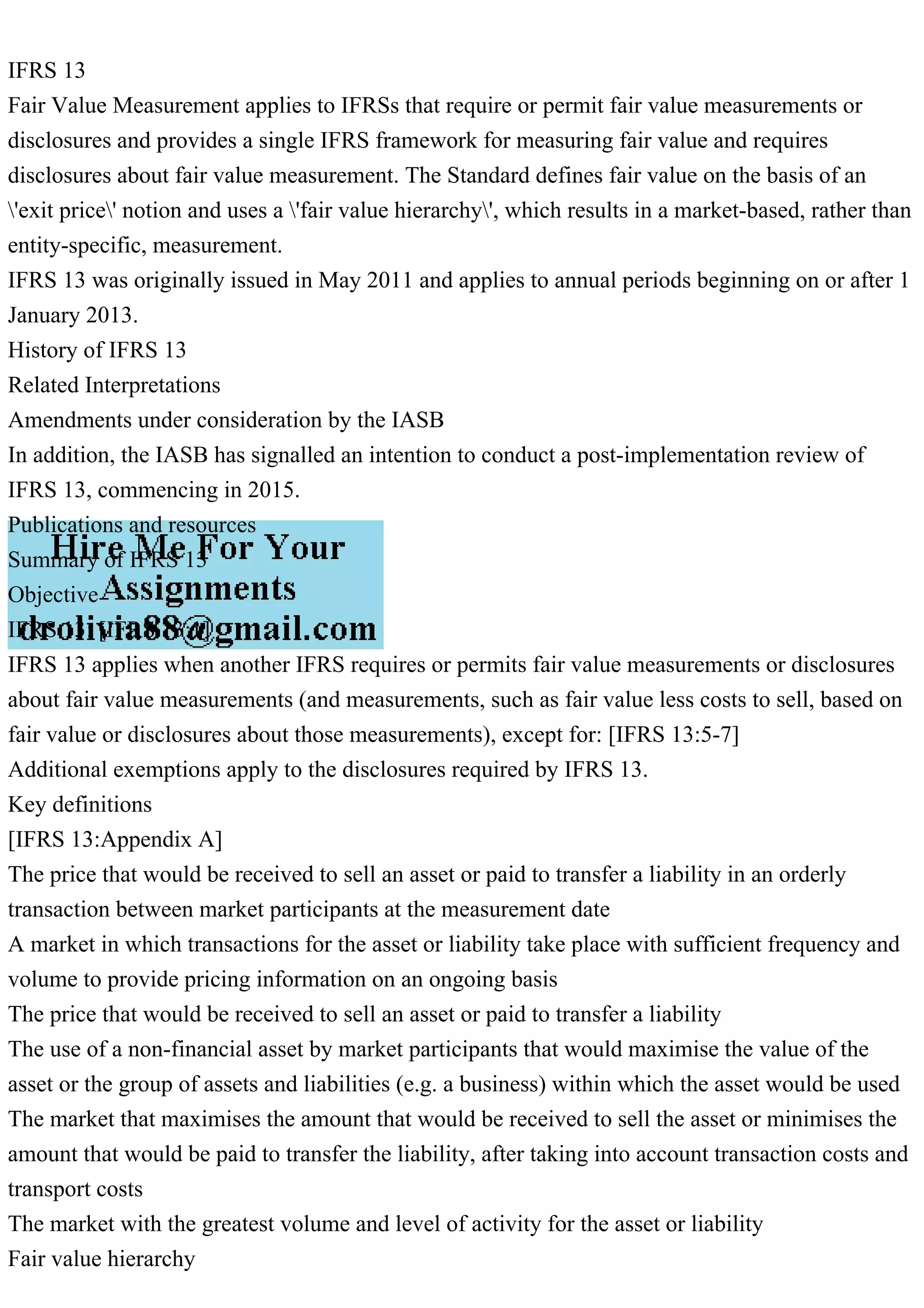 IFRS 13Fair Value Measurement applies to IFRSs that require or per.pdf