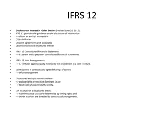 Ifrs 13 principles | PPTX
