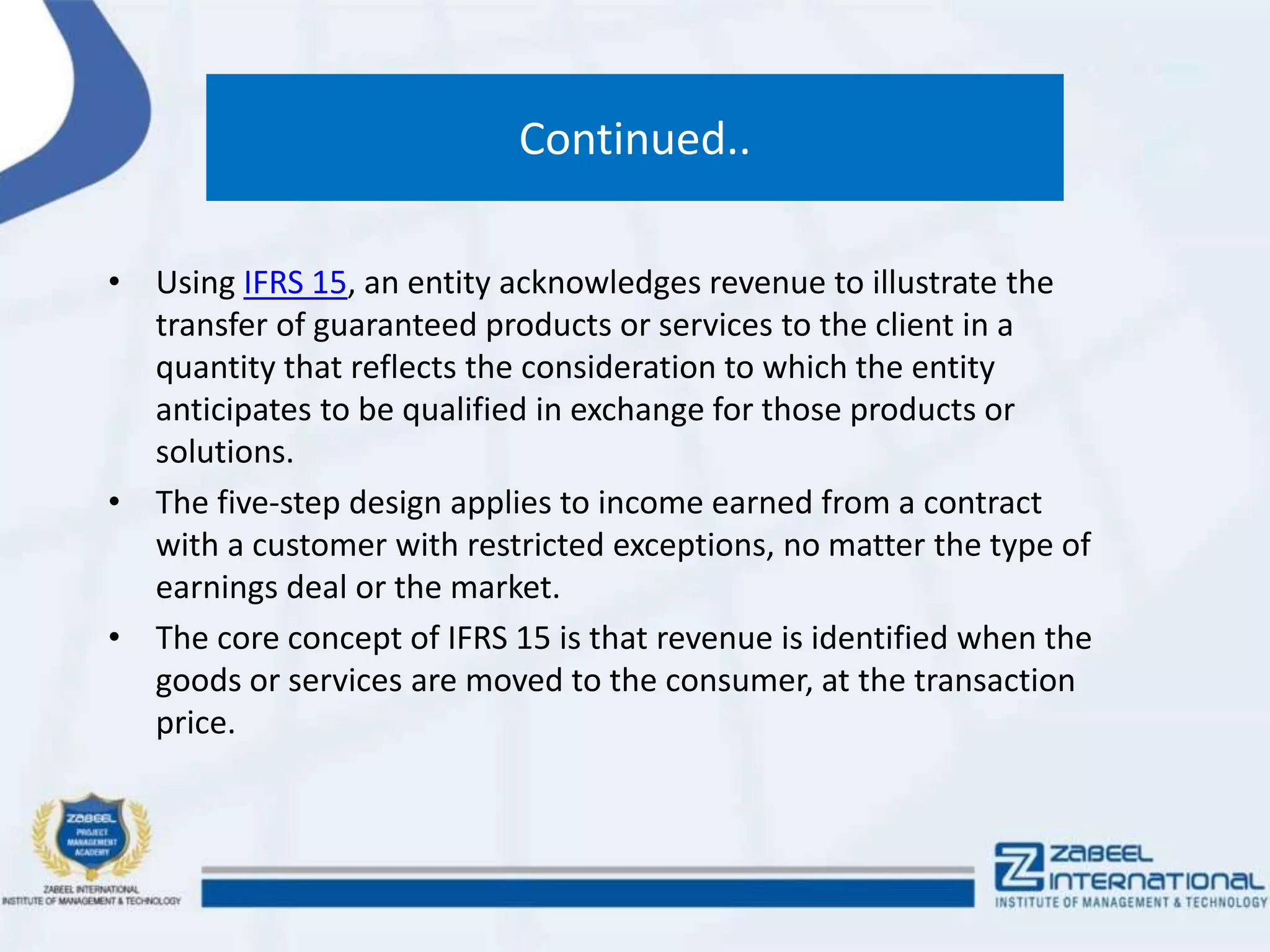 IFRS 15 – What are the five steps of (Financial Reporting) IFRS 15? | PPTX