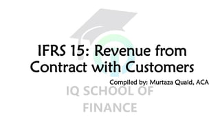 IFRS 15 - Presentation (notes).pdf for accounting | PDF
