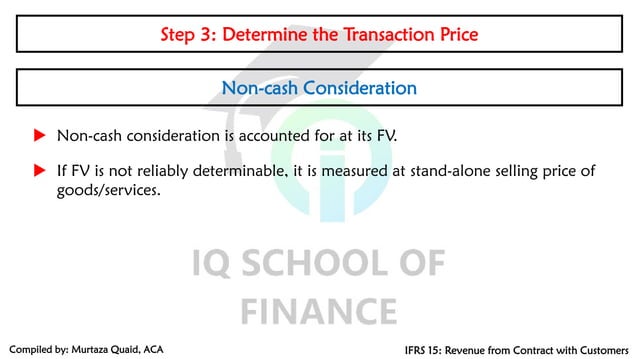 IFRS 15 - Presentation (notes).pdf for accounting | PDF
