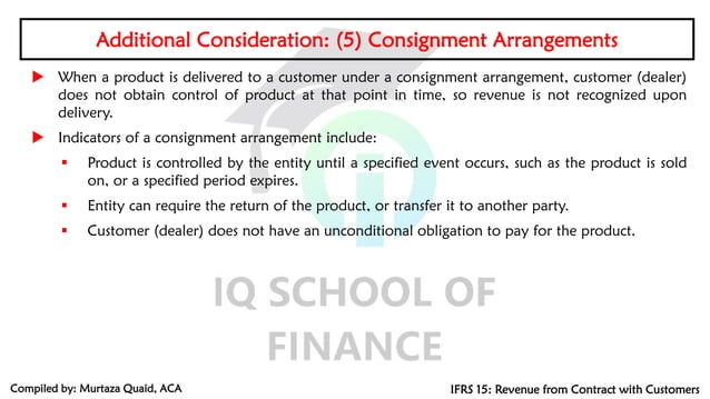 IFRS 15 - Presentation (notes).pdf for accounting | PDF