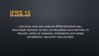 Ifrs 15 and ias 18 | PPTX