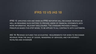 Ifrs 15 and ias 18 | PPTX