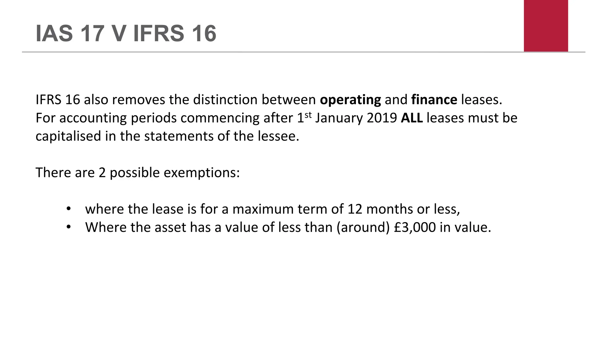 IFRS 16 - Presentation basics to intermediate level | PPTX