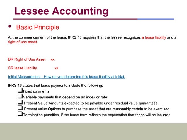 IFRS 16 LEASE.ppt | Business Accounting & Finance | Business