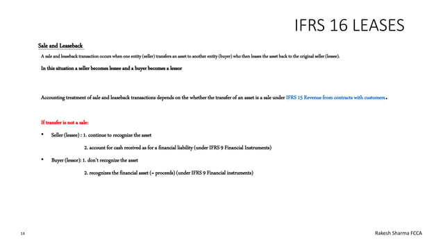 Ifrs 16 leases | PPTX