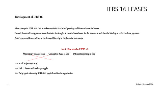 Ifrs 16 leases | PPTX