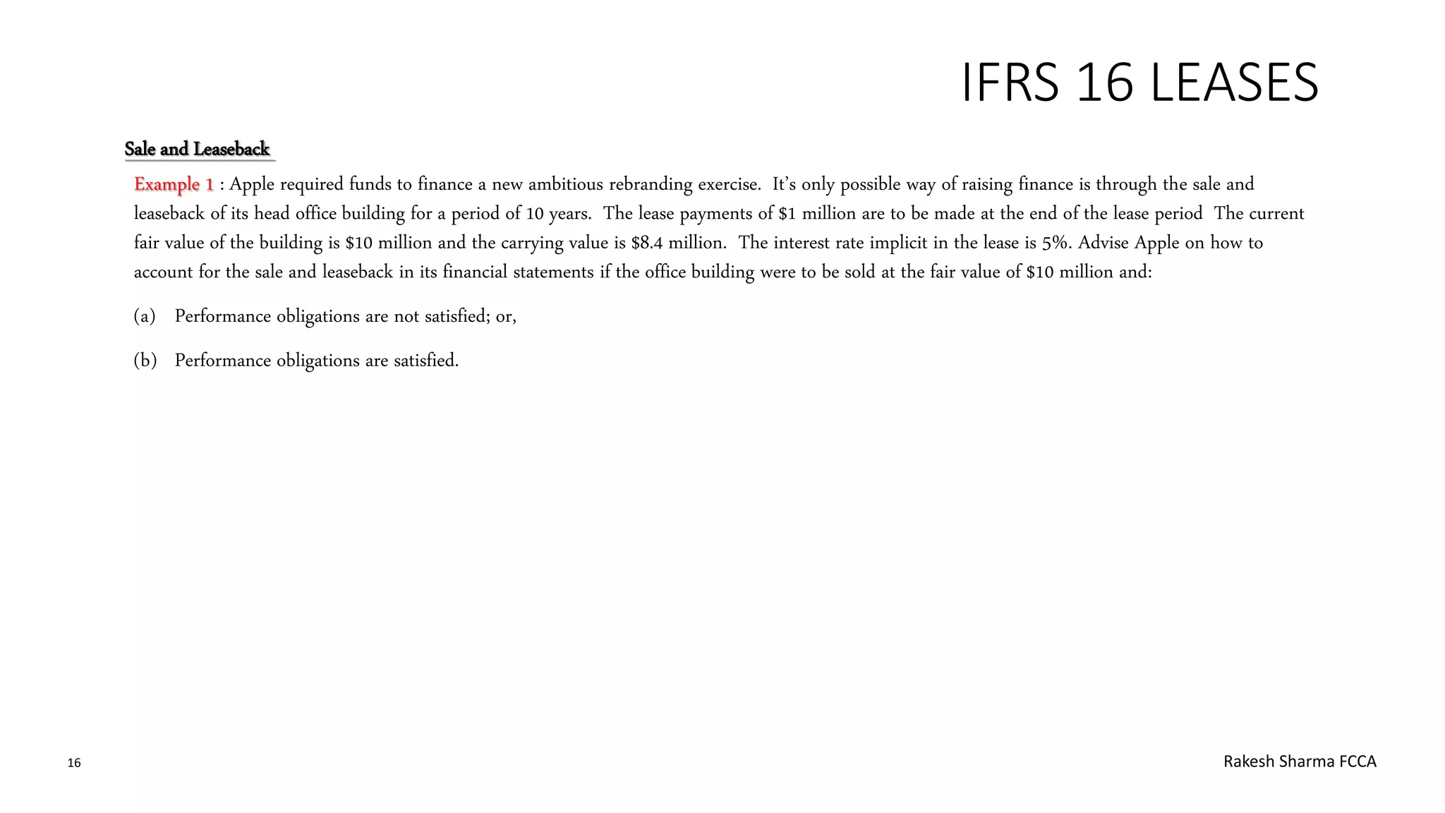 Ifrs 16 leases | PPTX