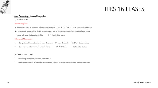 Ifrs 16 leases | PPTX