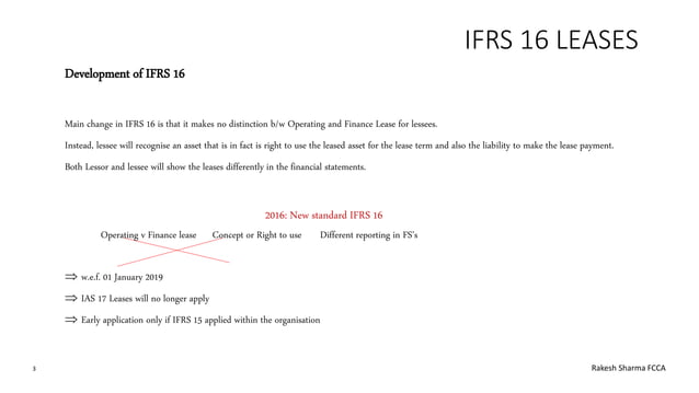 Ifrs 16 leases | PPTX