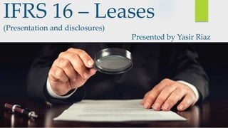 IFRS 16 Leases Presentation and Disclosures Guide | PPT