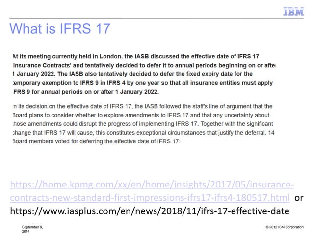 IFRS 17 - Insurance Contracts .pptx | Business Accounting & Finance ...