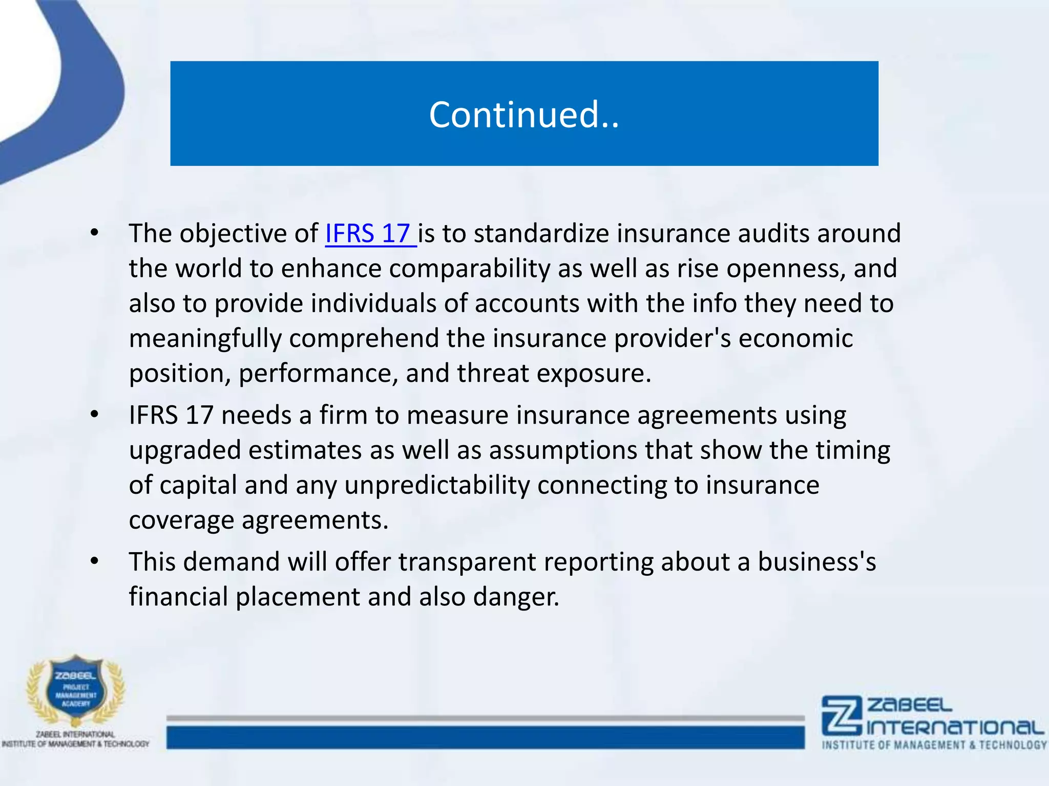 IFRS 17 – What does (Financial Reporting Standards) IFRS 17 cover? | PPTX