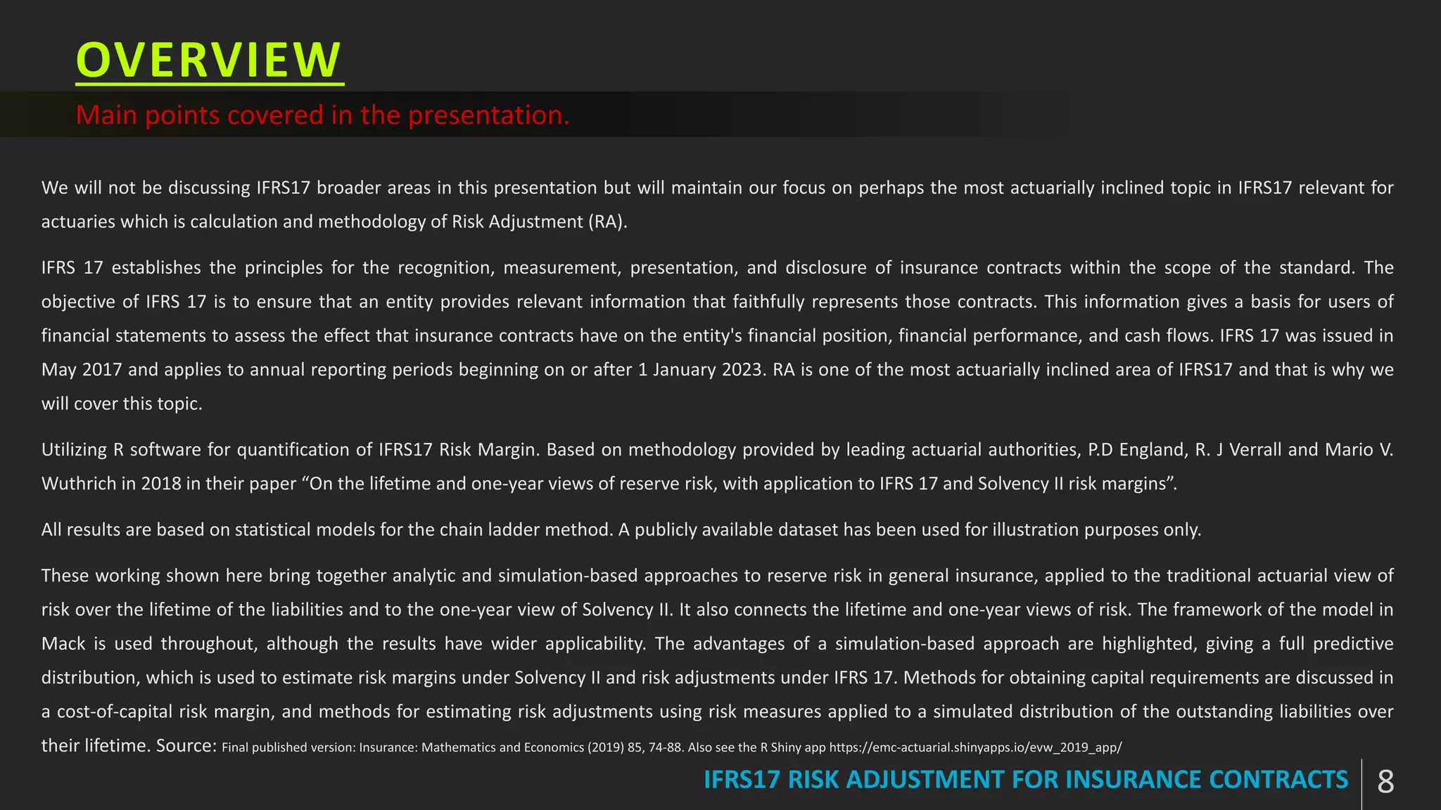 IFRS17 Risk Adjustment modeling | PDF