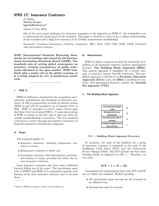 IFRS 17 Insurance Contracts by @Wikitree | PDF | Business Accounting ...