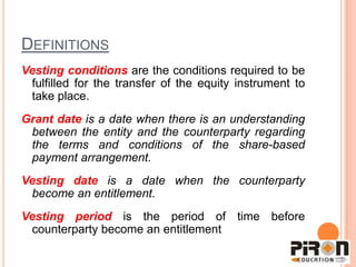 IFRS 2 - share-based payment | PPTX