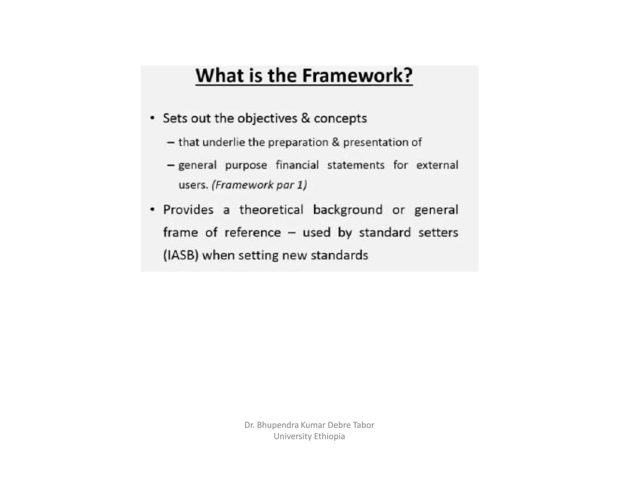IFRS 2010 conceptual framework | PPT