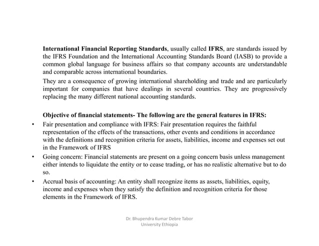 IFRS 2010 conceptual framework | PPT