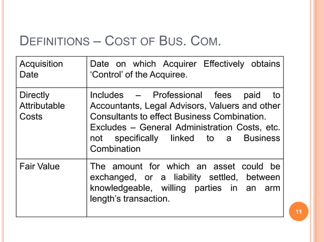 IFRS 3 Business Combinations | PPT | Mergers and Acquisitions ...