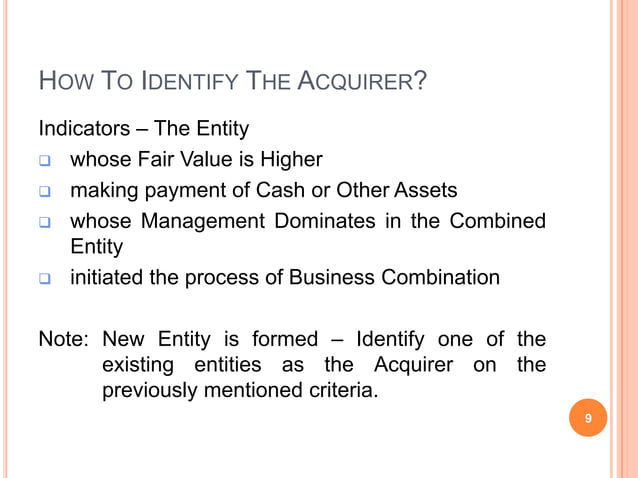 IFRS 3 Business Combinations | PPT | Mergers and Acquisitions ...