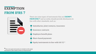IFRS 7 Financial Disclosures Overview | PDF