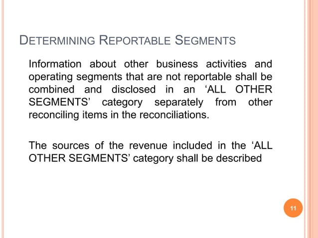 IFRS 8 Operating Segments | PPT | Business Accounting & Finance | Business