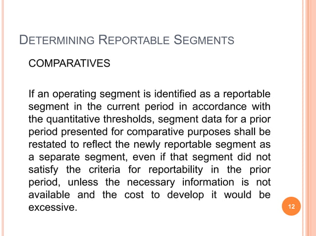 IFRS 8 Operating Segments | PPT | Business Accounting & Finance | Business