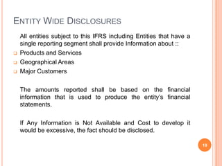 IFRS 8 Operating Segments | PPT