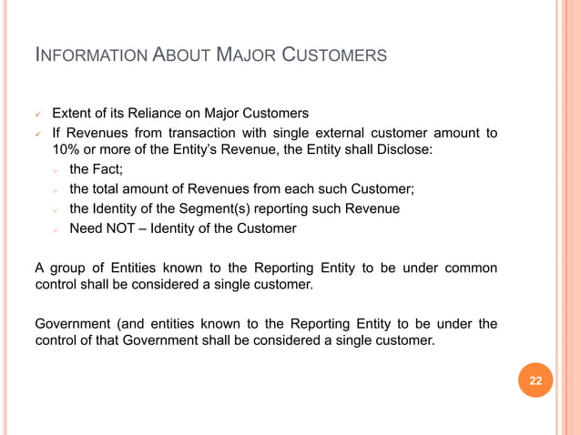 IFRS 8 Operating Segments | PPT | Business Accounting & Finance | Business