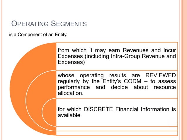 IFRS 8 Operating Segments | PPT | Business Accounting & Finance | Business