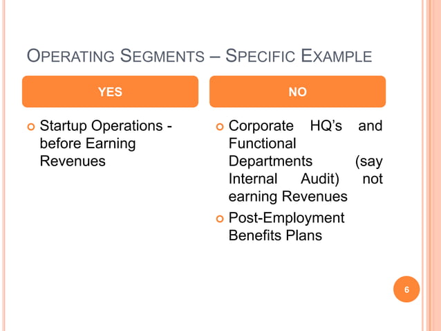 IFRS 8 Operating Segments | PPT | Business Accounting & Finance | Business
