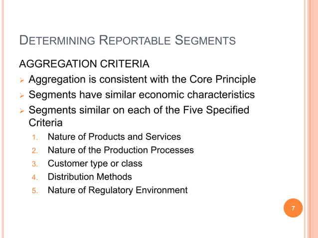 IFRS 8 Operating Segments | PPT | Business Accounting & Finance | Business