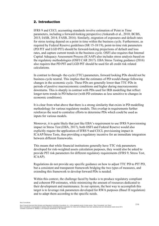 A best practice framework to determine Forward PDs for application in IFRS 9 and CECL | PDF