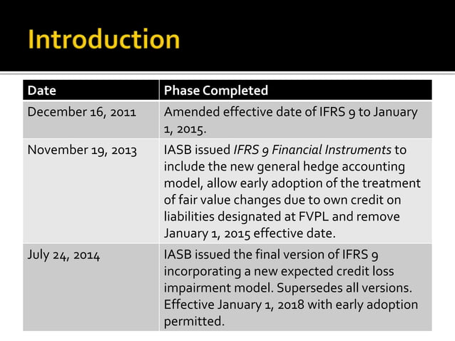IFRS 9 Overview (For all Accountants) | PPT