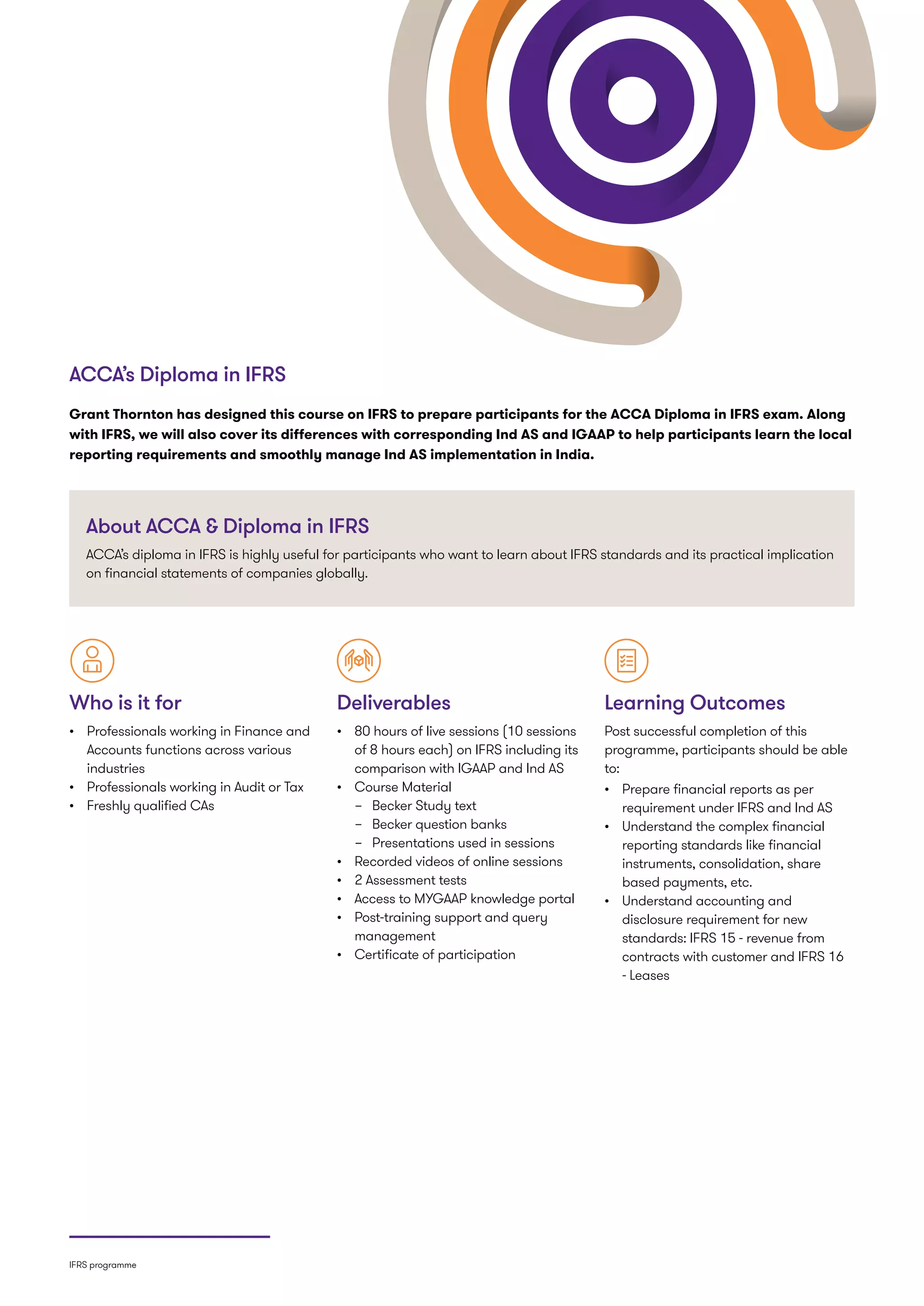 IFRS ACCA Training by Grant Thornton in India | PDF