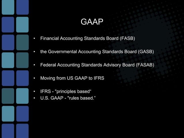 Ifrs and us gaap | PPTX | Stocks and Bonds | Personal Investing