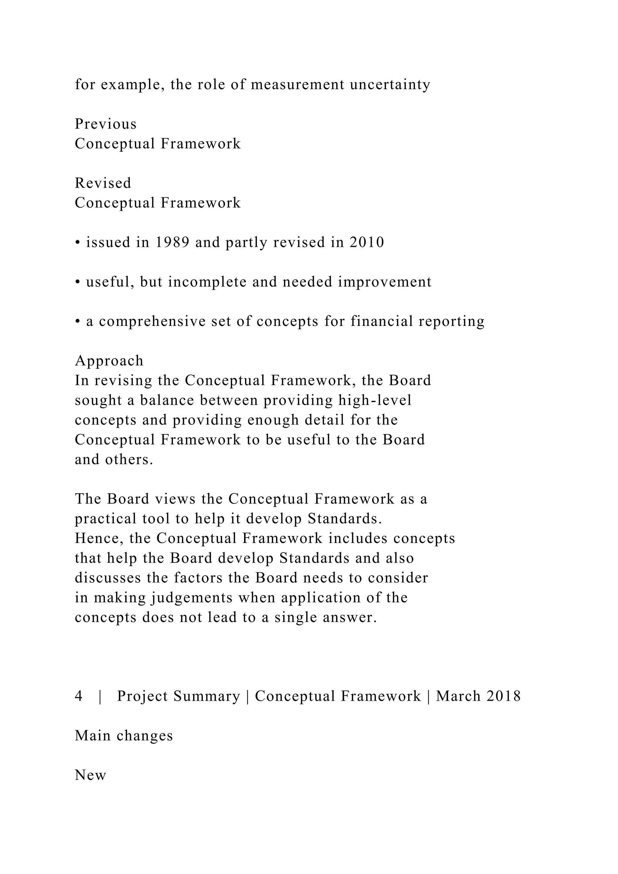 IFRS® Conceptual FrameworkProject SummaryMarch 2018C.docx
