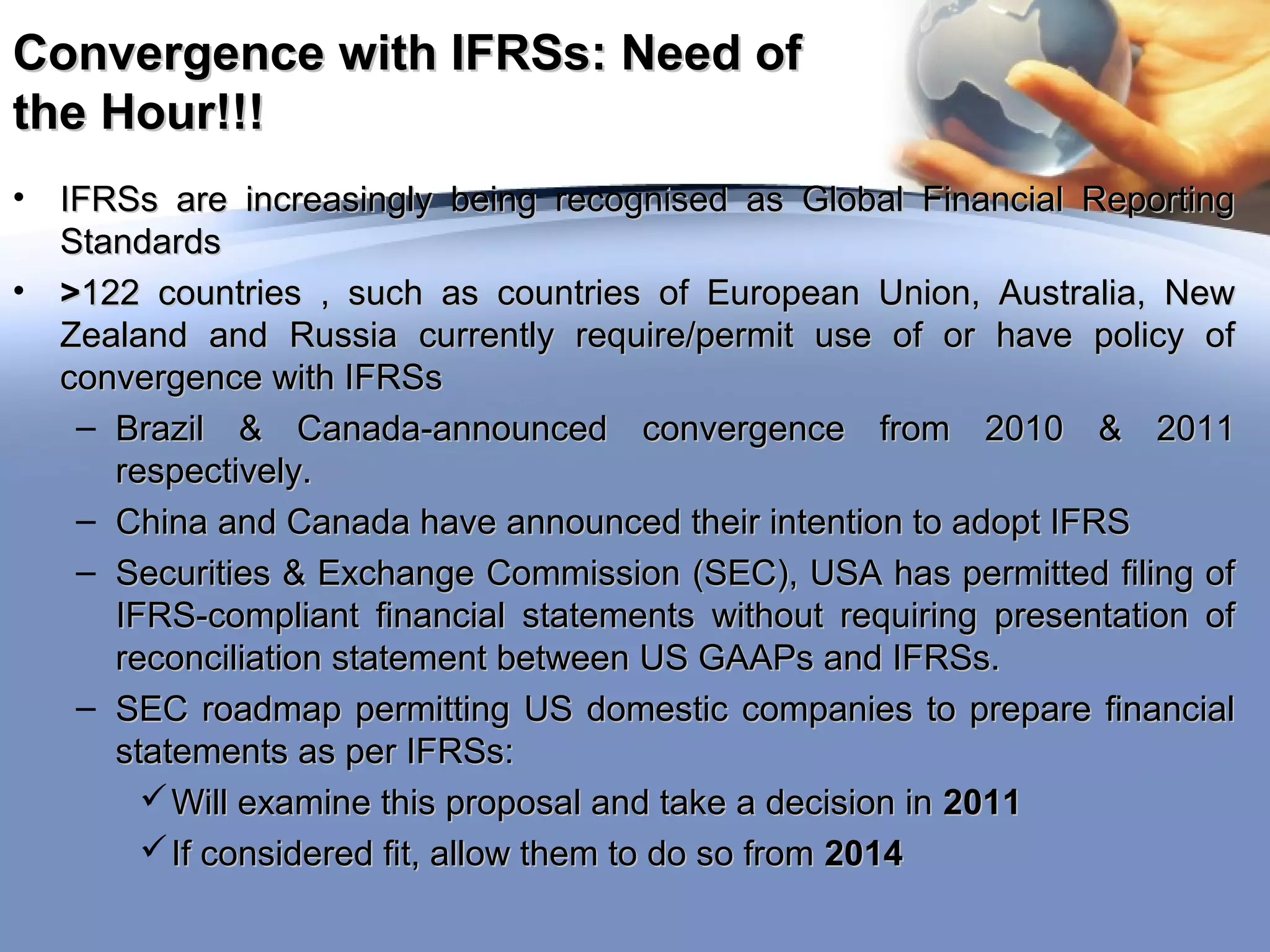 IFRS Convergence | PPT