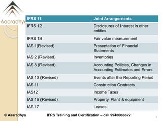 IFRS certification course content | PPSX