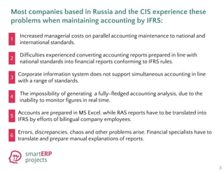 1C: ERP 2 Opportunities for IFRS and managerial accounting automation | PPT