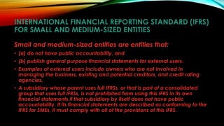 Ifrs for sme | PPTX | Stocks and Bonds | Personal Investing